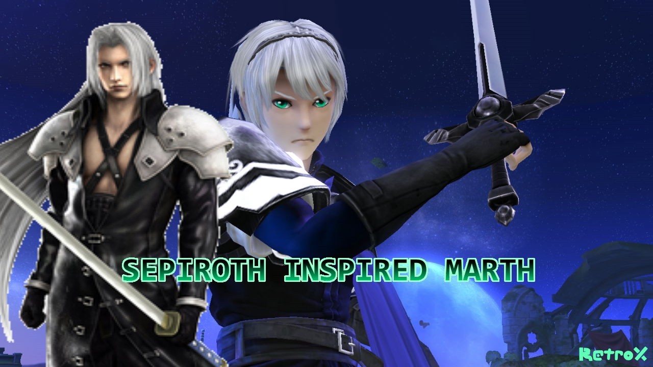 Sephiroth inspired Marth Mod for Super Smash Bros. (Wii U) | SSB4U Mods