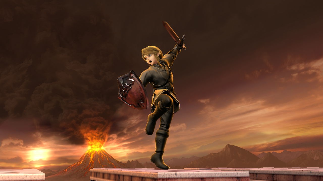 Pure Black Link [Super Smash Bros. (Wii U)] [Mods]