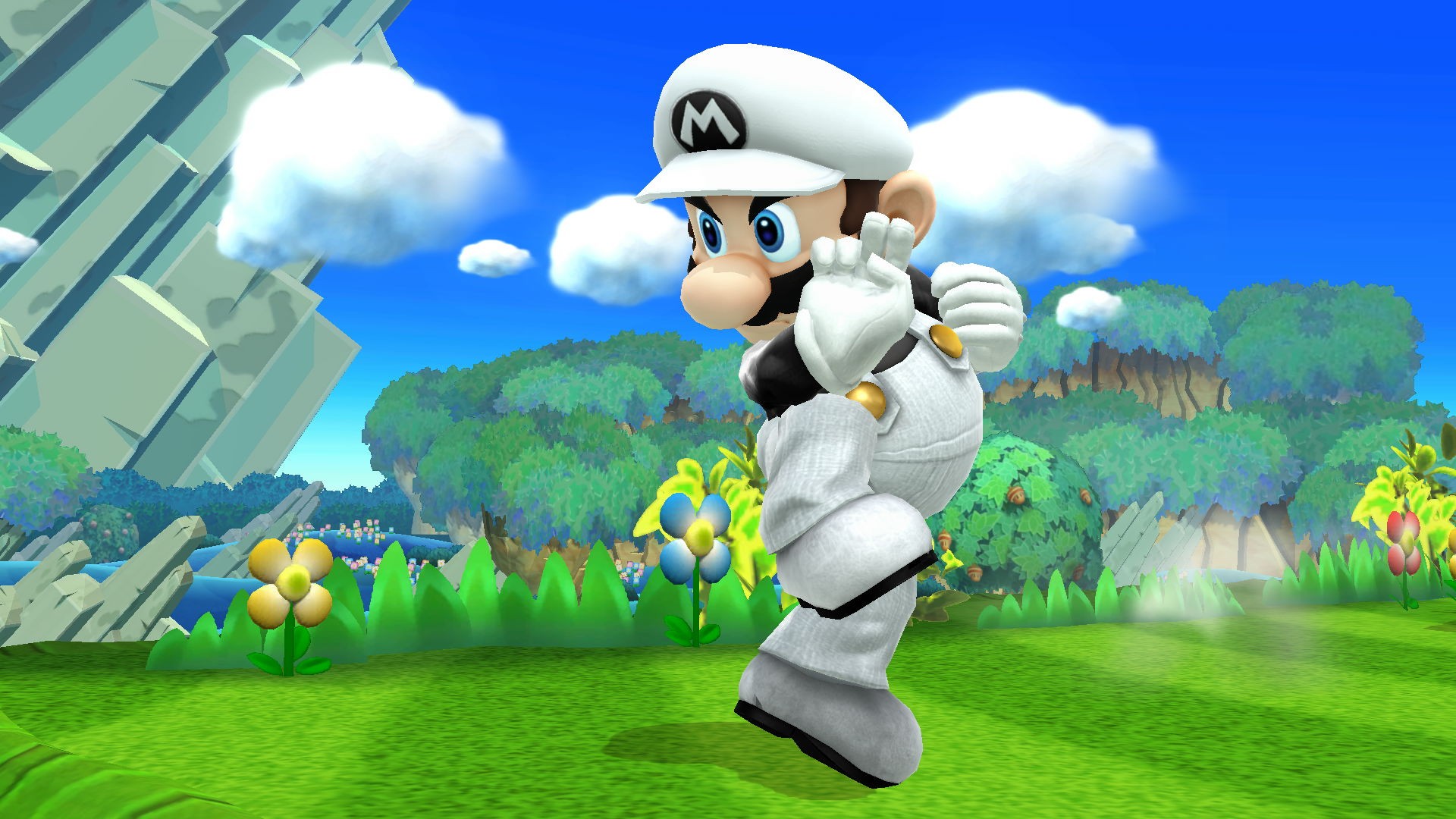 White and Black Mario Skin (CSP"s Added) Mod for Super Smash Bros. (Wii ...