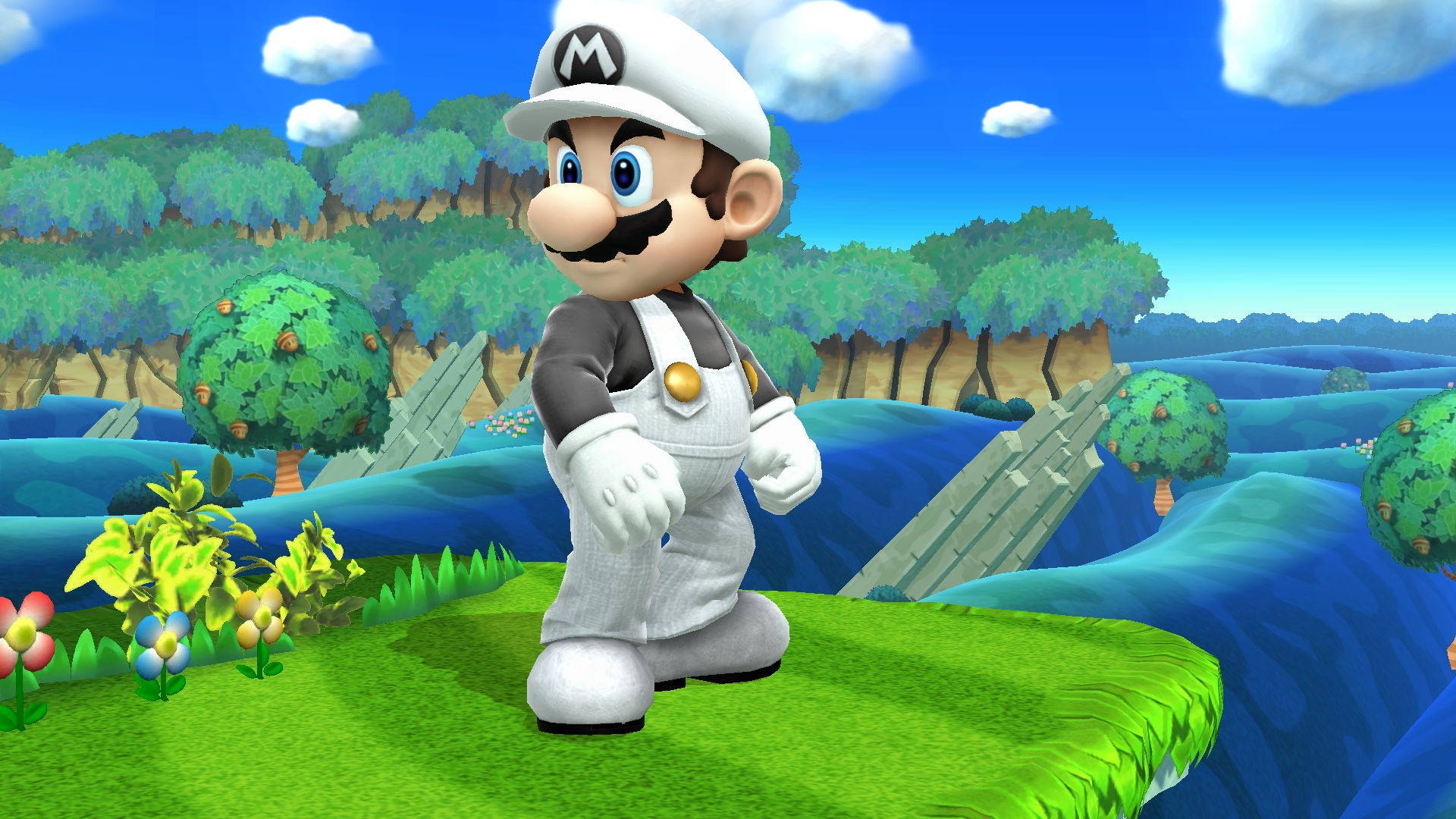 White and Black Mario Skin (CSP"s Added) Mod for Super Smash Bros. (Wii ...