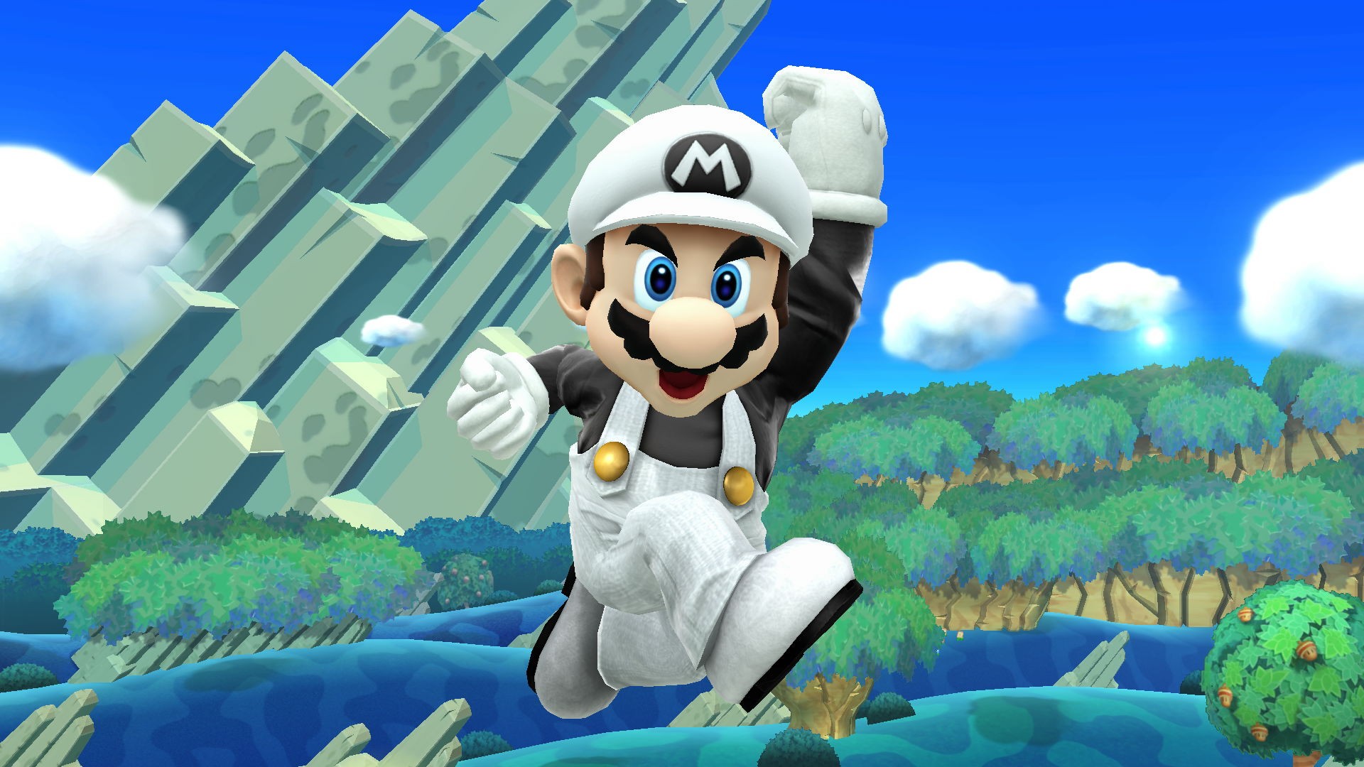 White and Black Mario Skin (CSP"s Added) Mod for Super Smash Bros. (Wii ...
