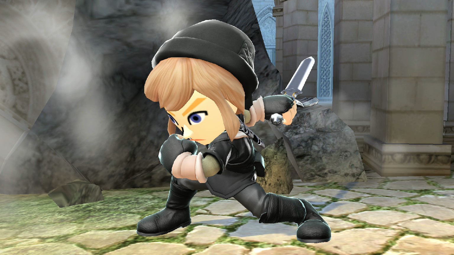 Dark Link over Regular Link Mii Costume [Super Smash Bros. (Wii U)] [Mods]