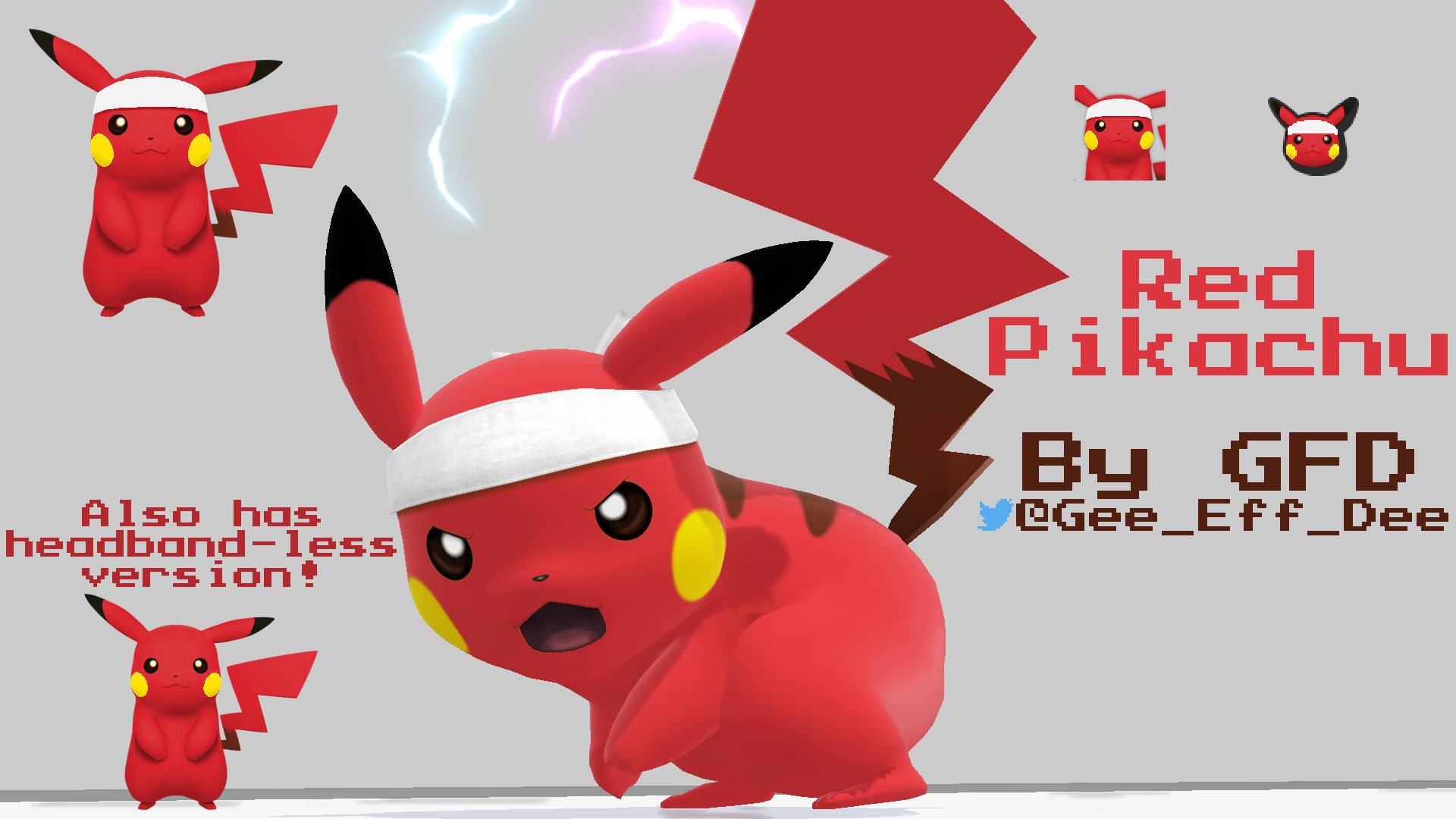 Red Pikachu Mod for Super Smash Bros. (Wii U) | SSB4U Mods