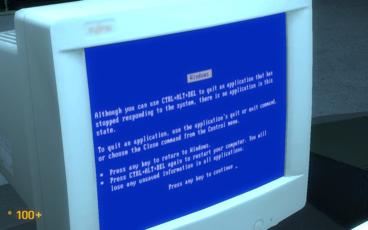 Windows 3.1 Monitor Screens [Black Mesa] [Mods]