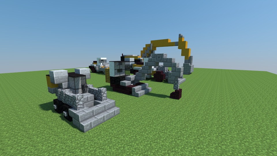 Construction Vehicle Bundle Mod for Minecraft: Java Edition | MC Mods