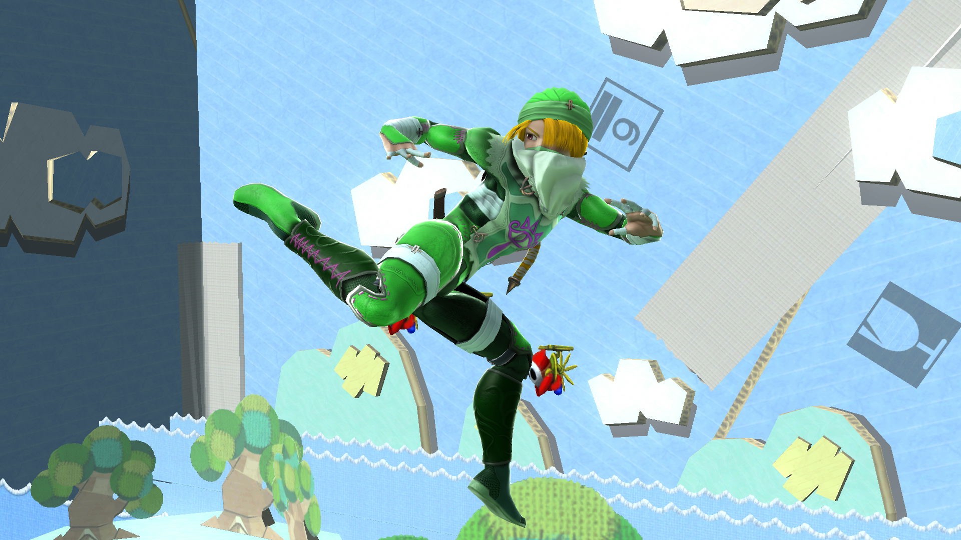Green Sheik (Melee) [Super Smash Bros. (Wii U)] [Mods]