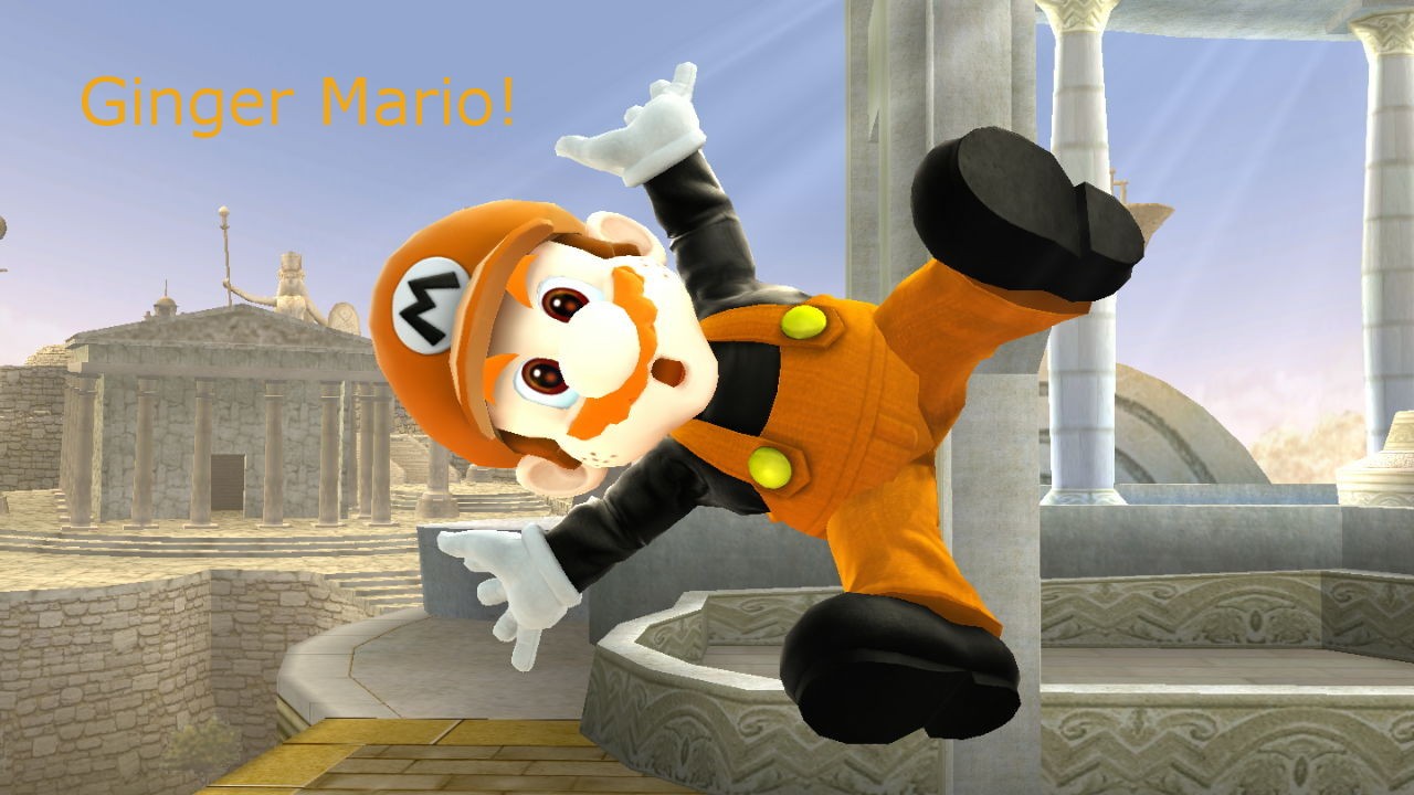 Ginger Mario [Super Smash Bros. (Wii U)] [Mods]
