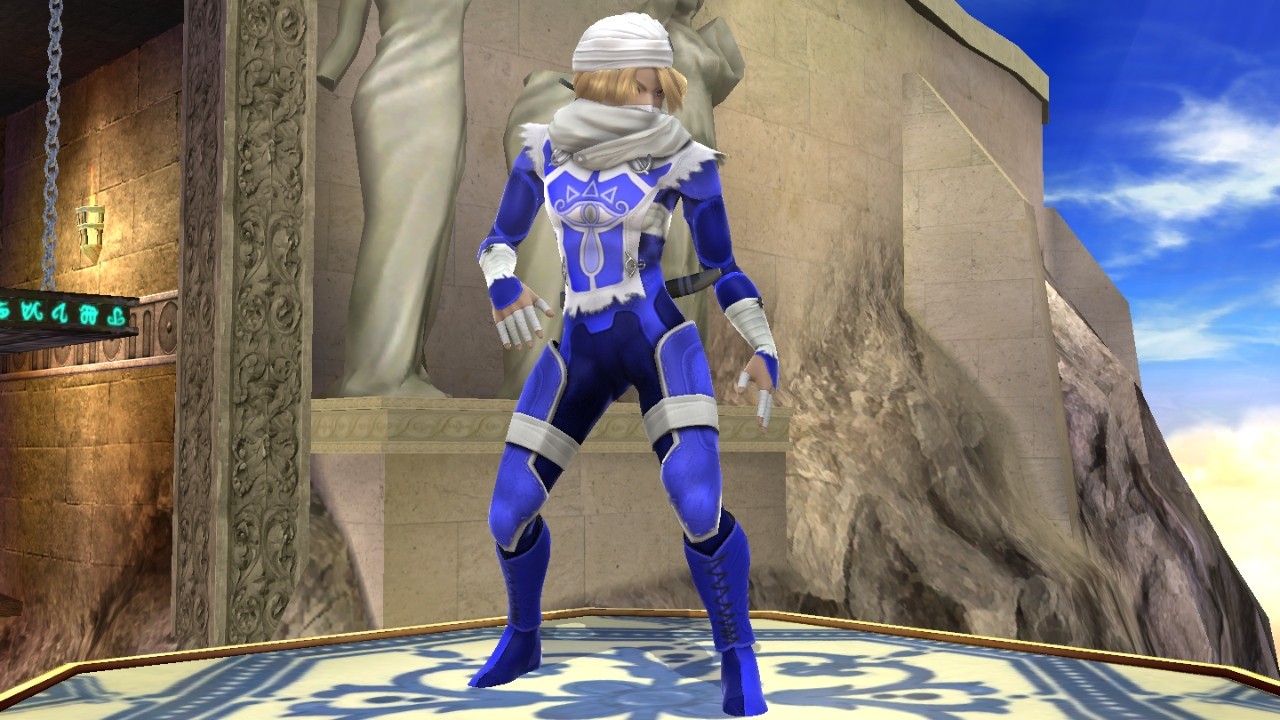 Royal Blue Sheik [Super Smash Bros. (Wii U)] [Mods]