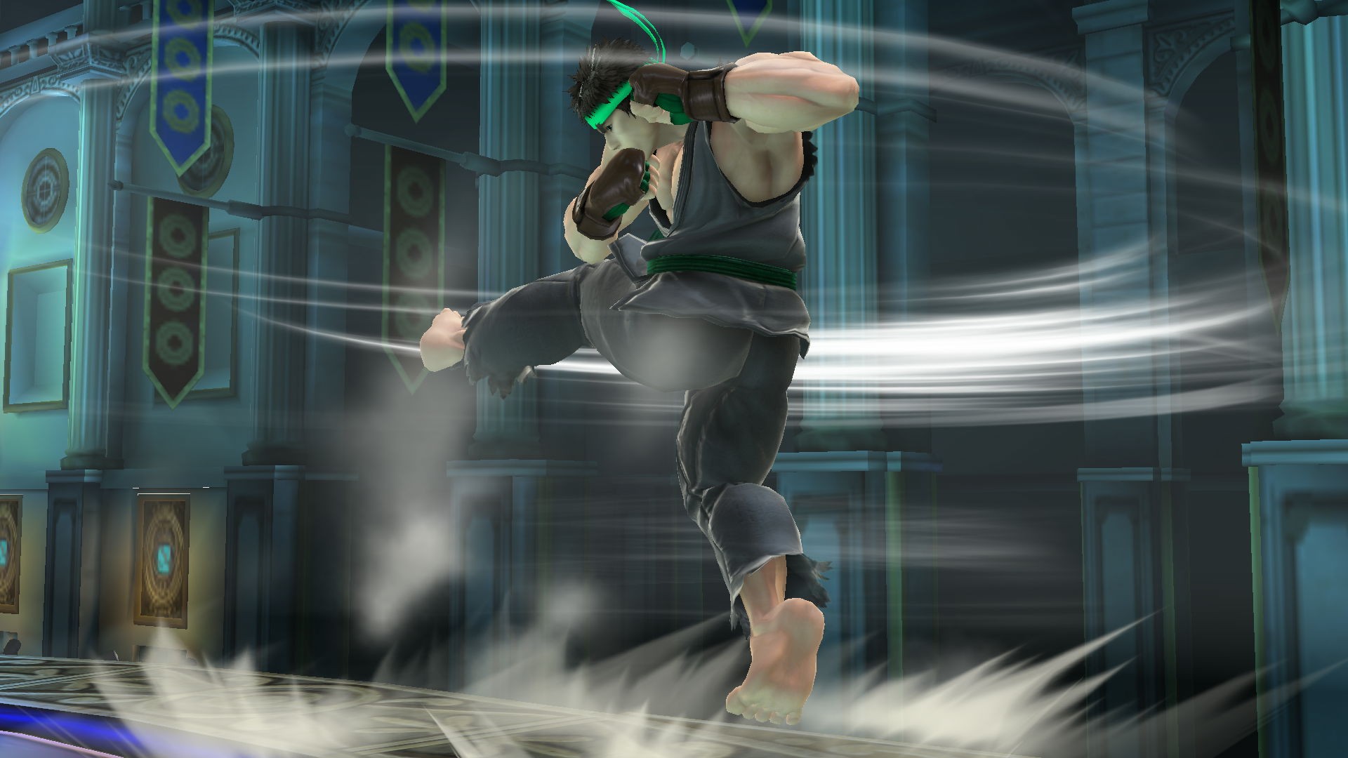Green & Black Ryu (Hydra Recolor) [Super Smash Bros. (Wii U)] [Mods]