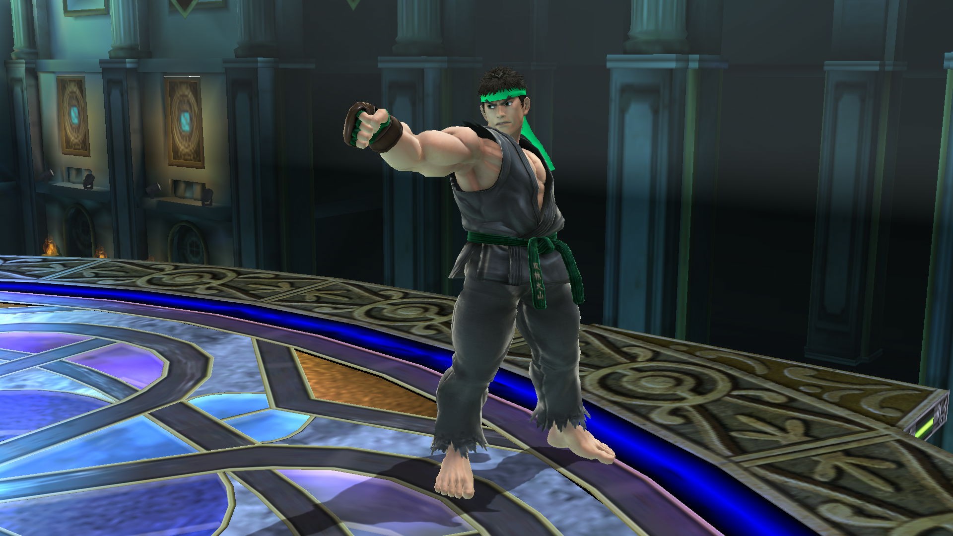 Green & Black Ryu (Hydra Recolor) Mod for Super Smash Bros. (Wii U ...