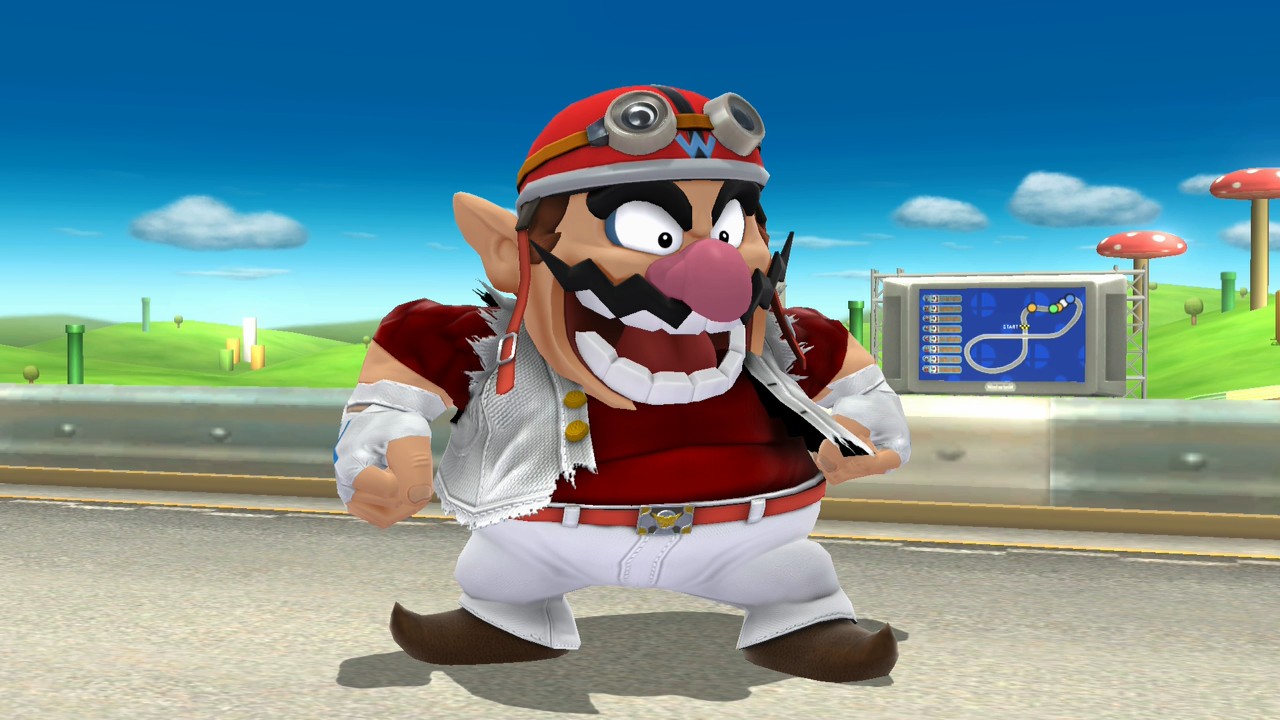 Red/White Biker Wario (w/ CSPs) Mod for Super Smash Bros. (Wii U ...