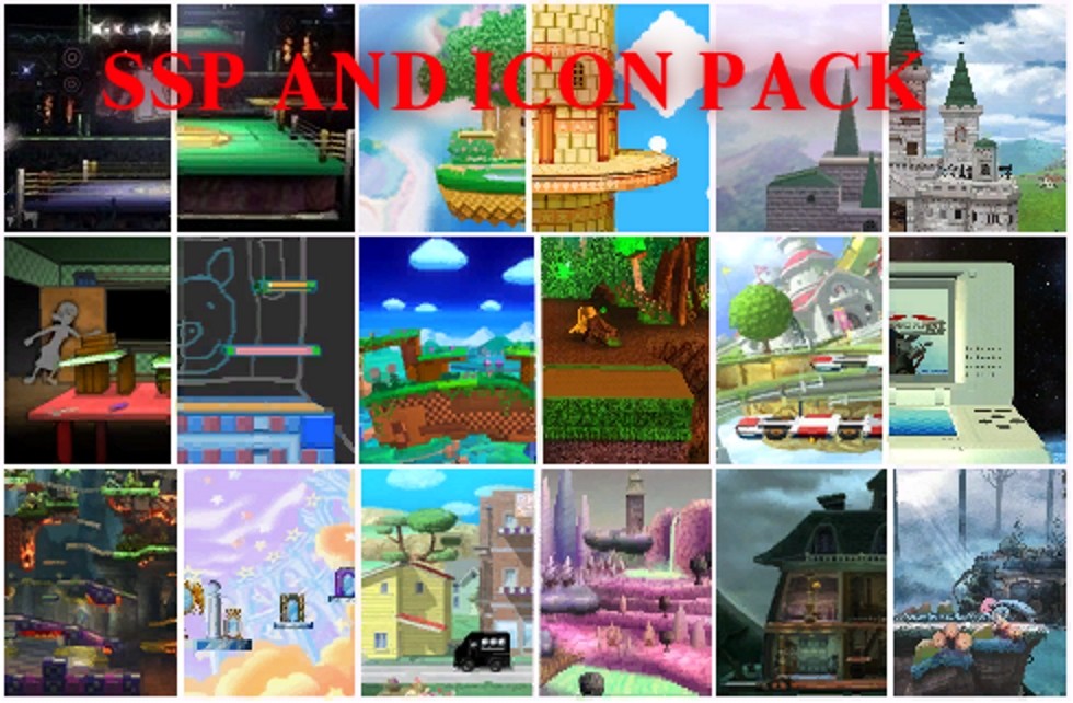 SSP and Icon Organization Pack [Super Smash Bros. (Wii U)] [Mods]