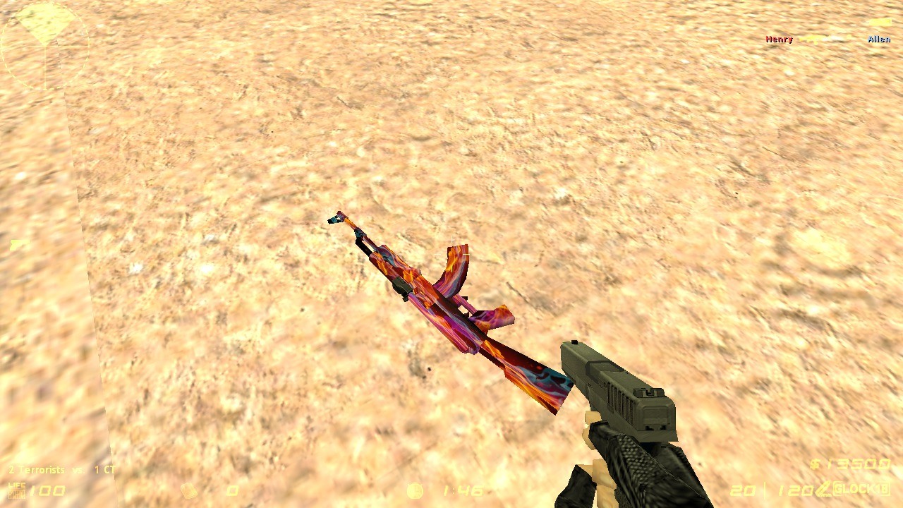 AK-47 Ethereal Blaze by Samuel Phan Mod for Counter-Strike 1.6 | CS1.6 Mods