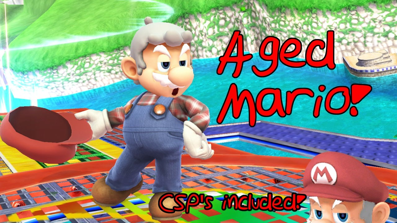 Aged Mario (CSP's included) Mod for Super Smash Bros. (Wii U) | SSB4U Mods
