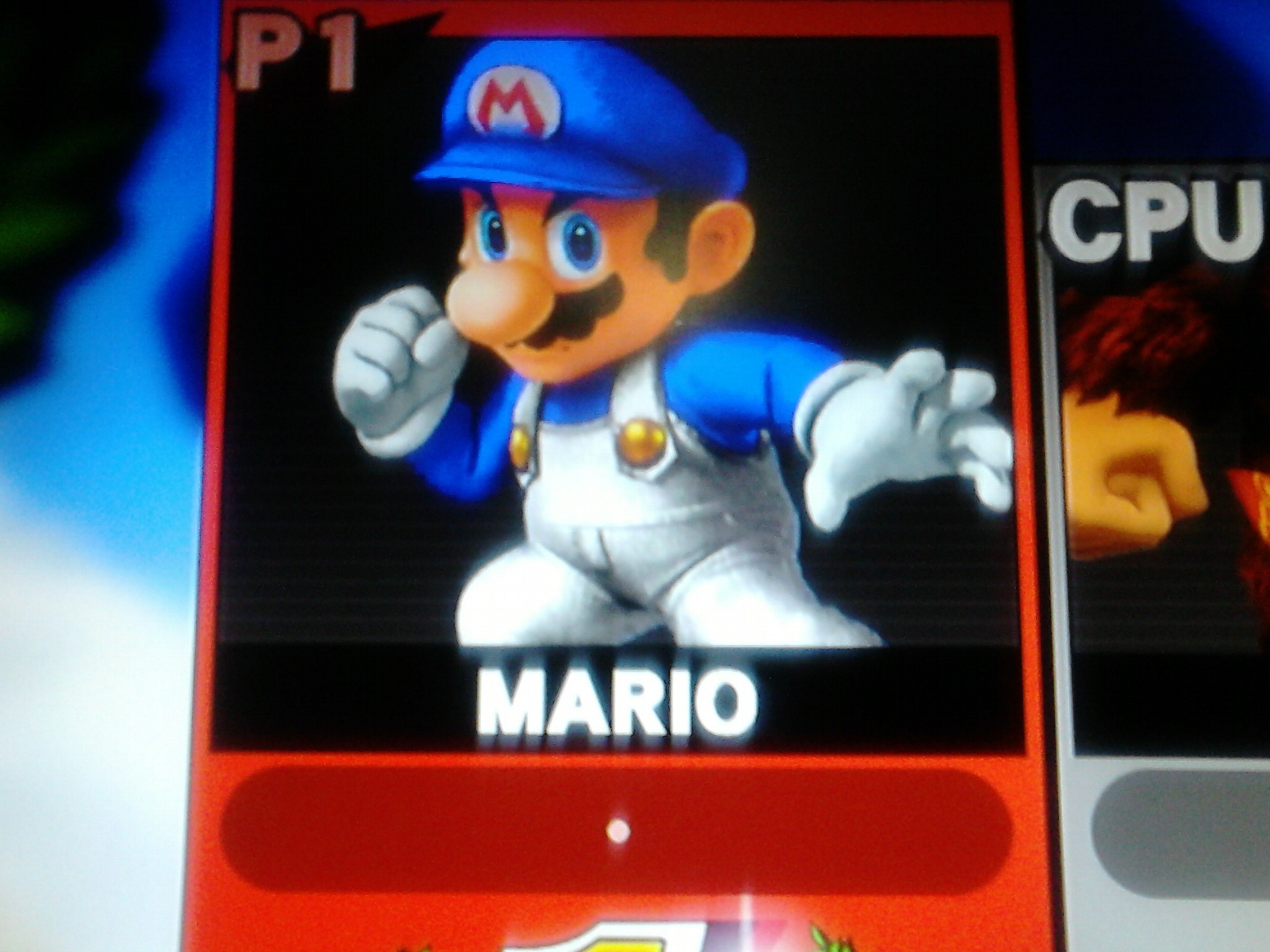 Csp and stock for SMG4 Mario skin [Super Smash Bros. (Wii U)] [Mods]