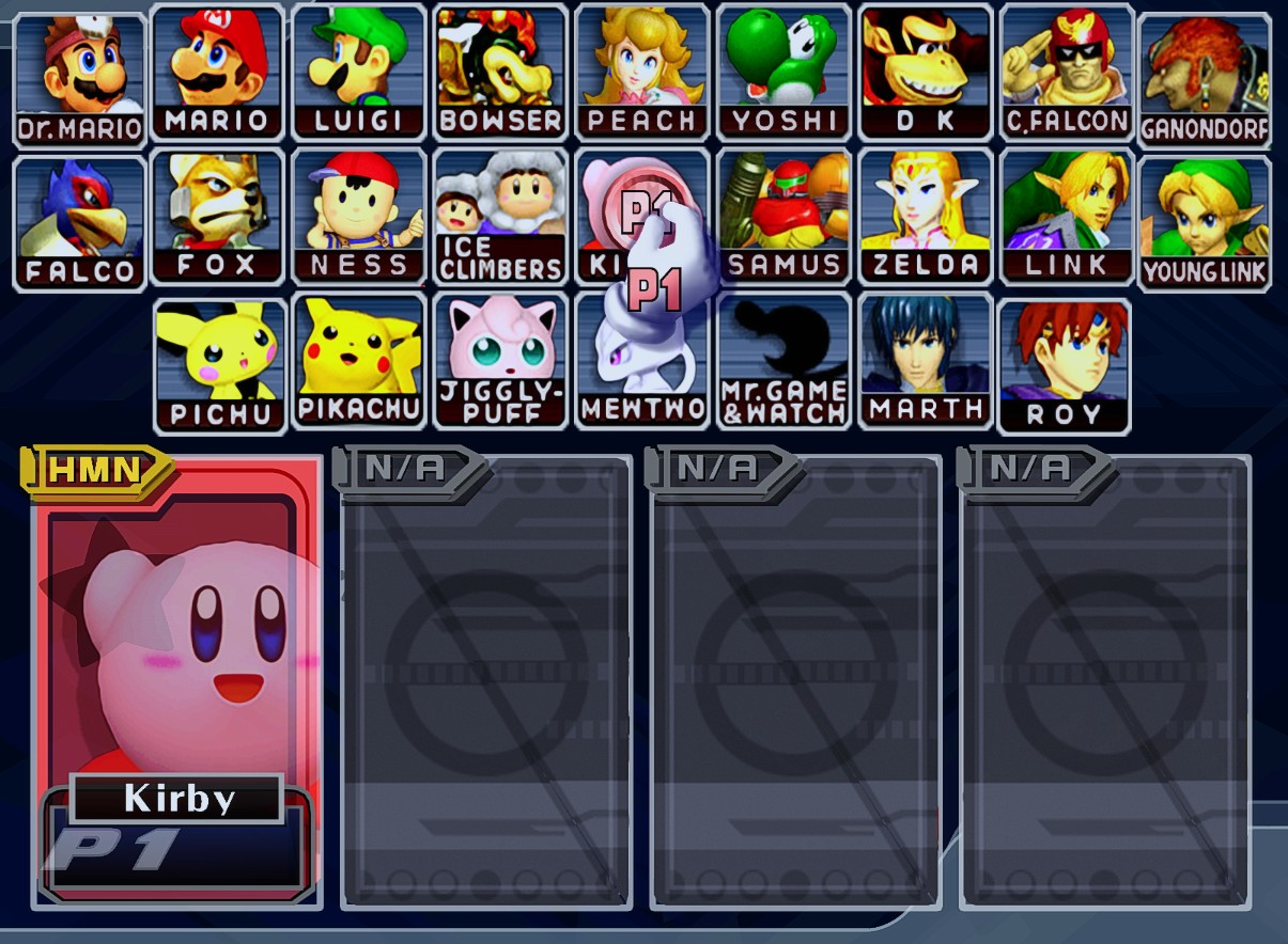HD Character Selection Gloves [Super Smash Bros. Melee] [Mods]