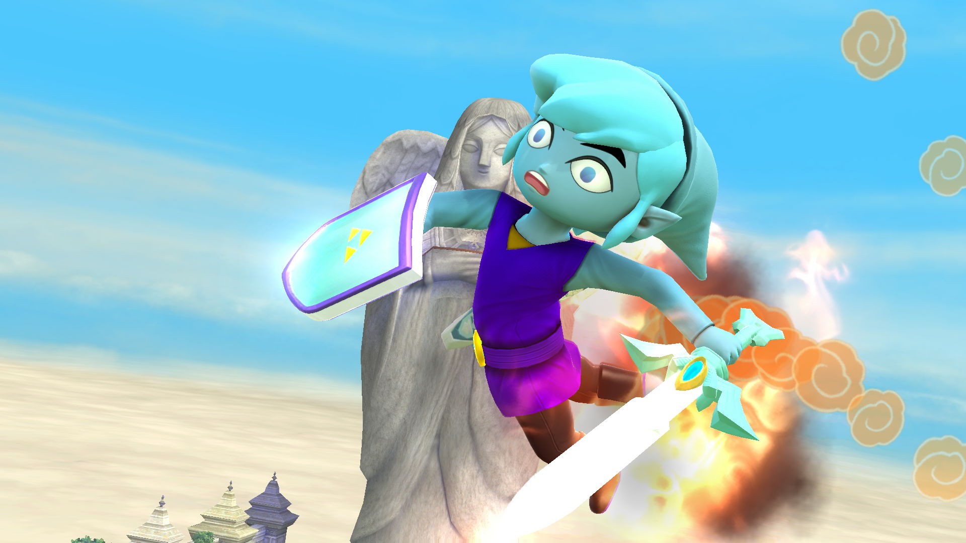 Toon Link Fi recolors [Super Smash Bros. (Wii U)] [Mods]