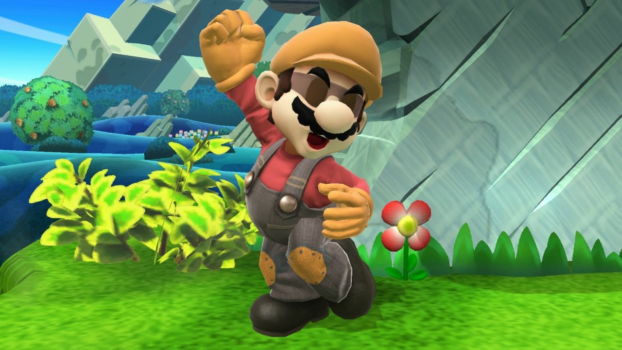TF2 Engineer Mario Mod for Super Smash Bros. (Wii U) | SSB4U Mods