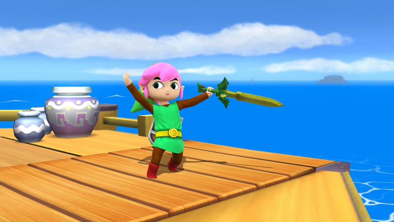 ALttP sprite colors Toon Link (w/ CSPs) [Super Smash Bros. (Wii U)] [Mods]