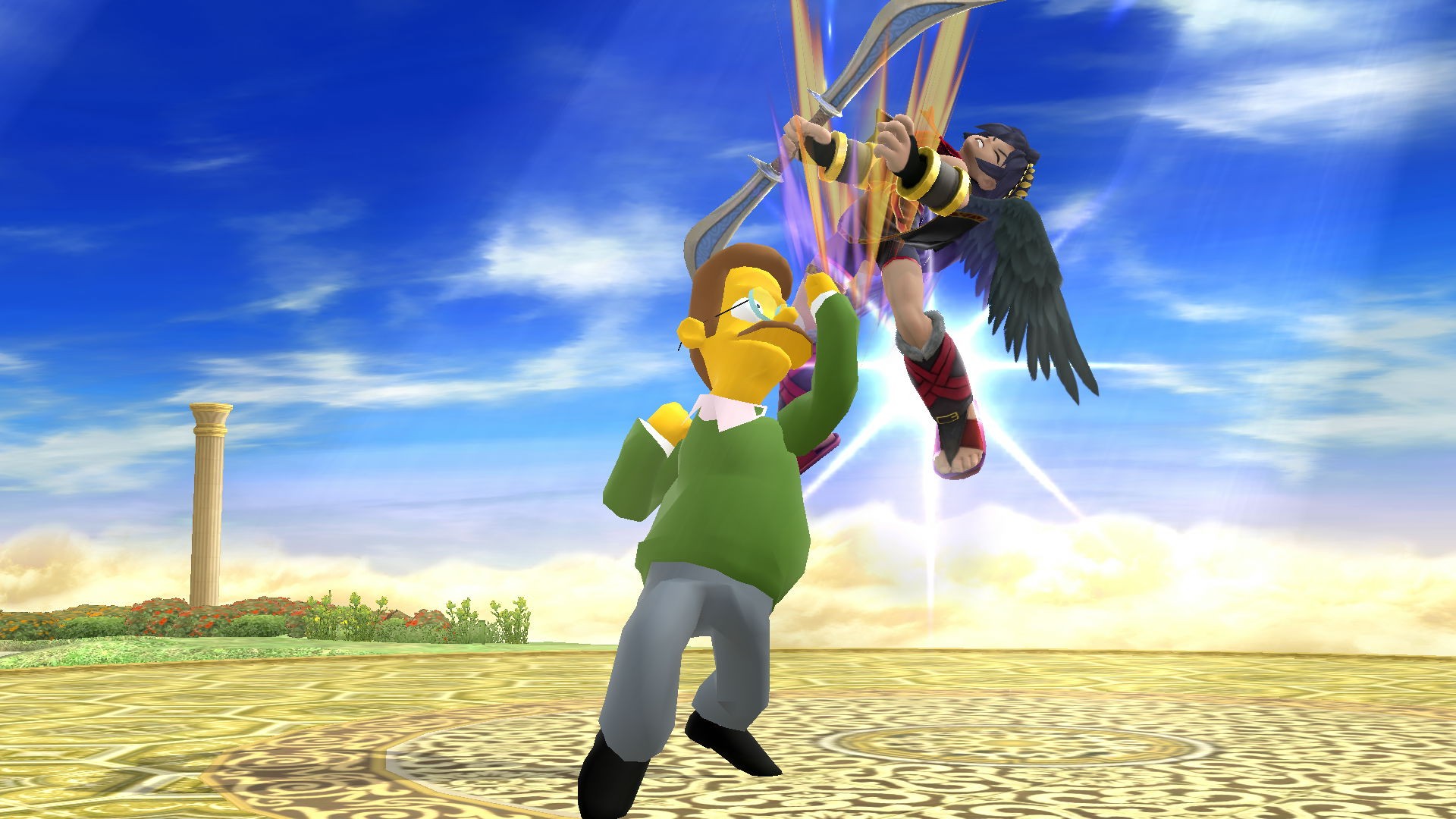 Ned Flanders (Little Mac) Mod for Super Smash Bros. (Wii U) | SSB4U Mods