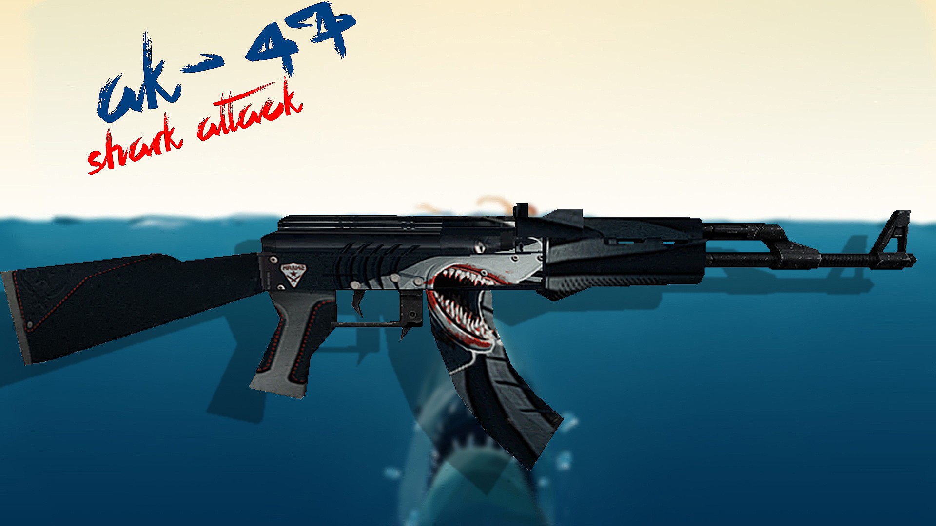 Default Ak-47 Shark Attack Mod for Counter-Strike 1.6 | CS1.6 Mods