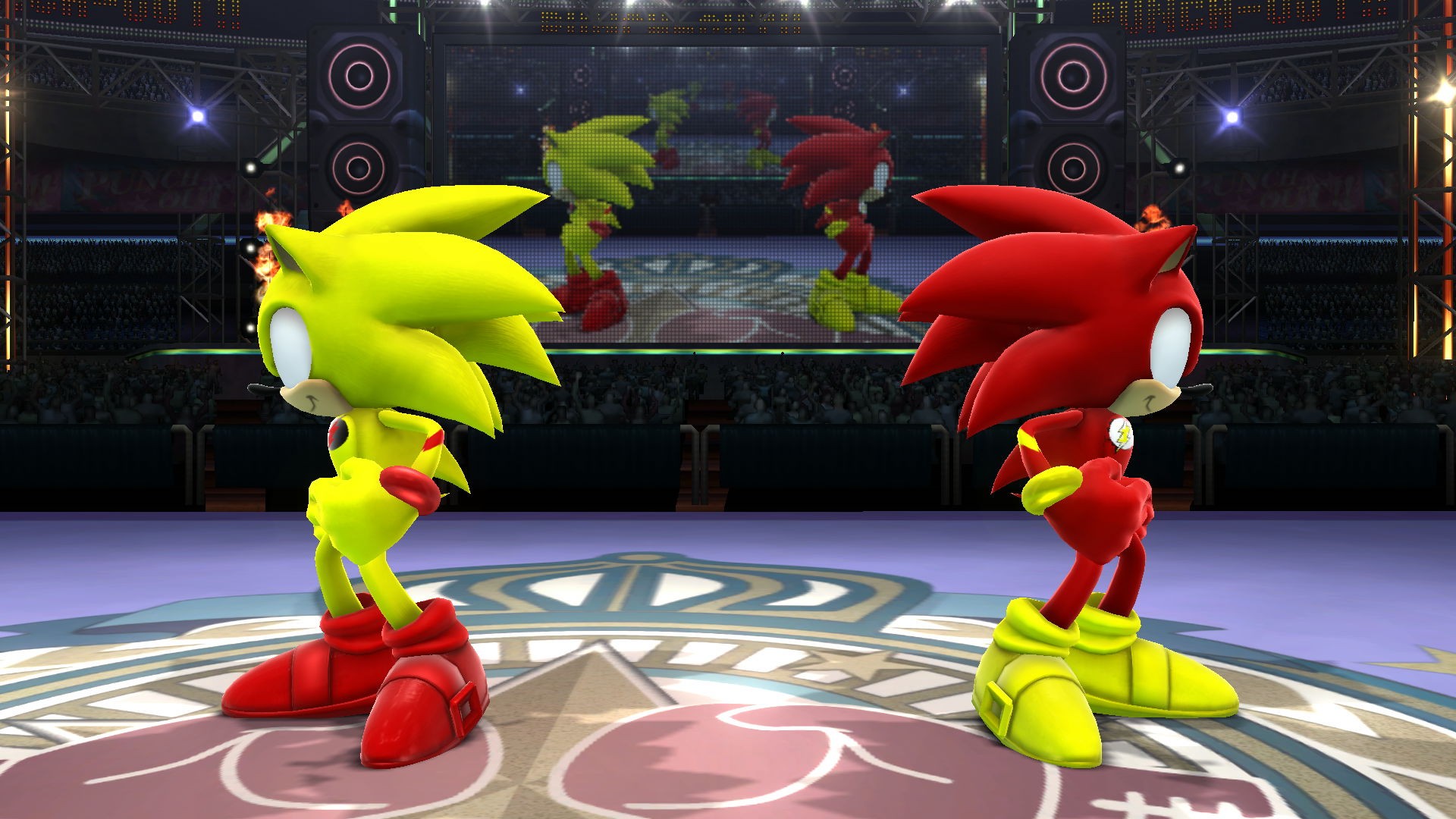 Reverse Flash Sonic [Super Smash Bros. (Wii U)] [Mods]