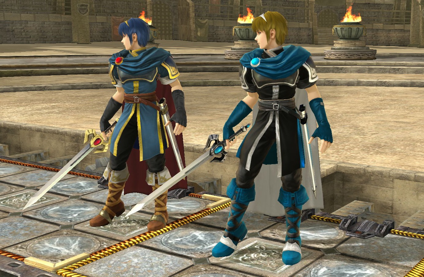 Blue White Black Marth [Super Smash Bros. (Wii U)] [Mods]