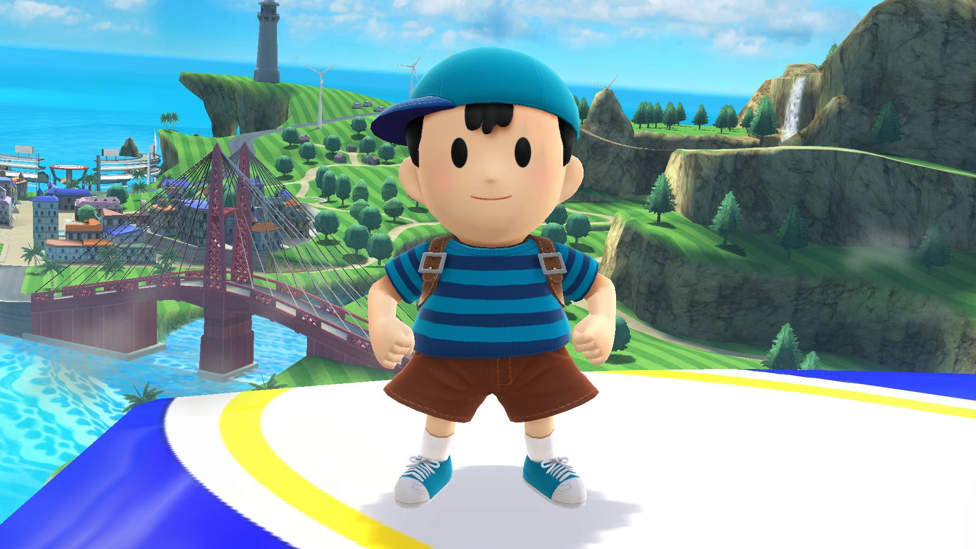 Blue Tan Ness [Super Smash Bros. (Wii U)] [Mods]