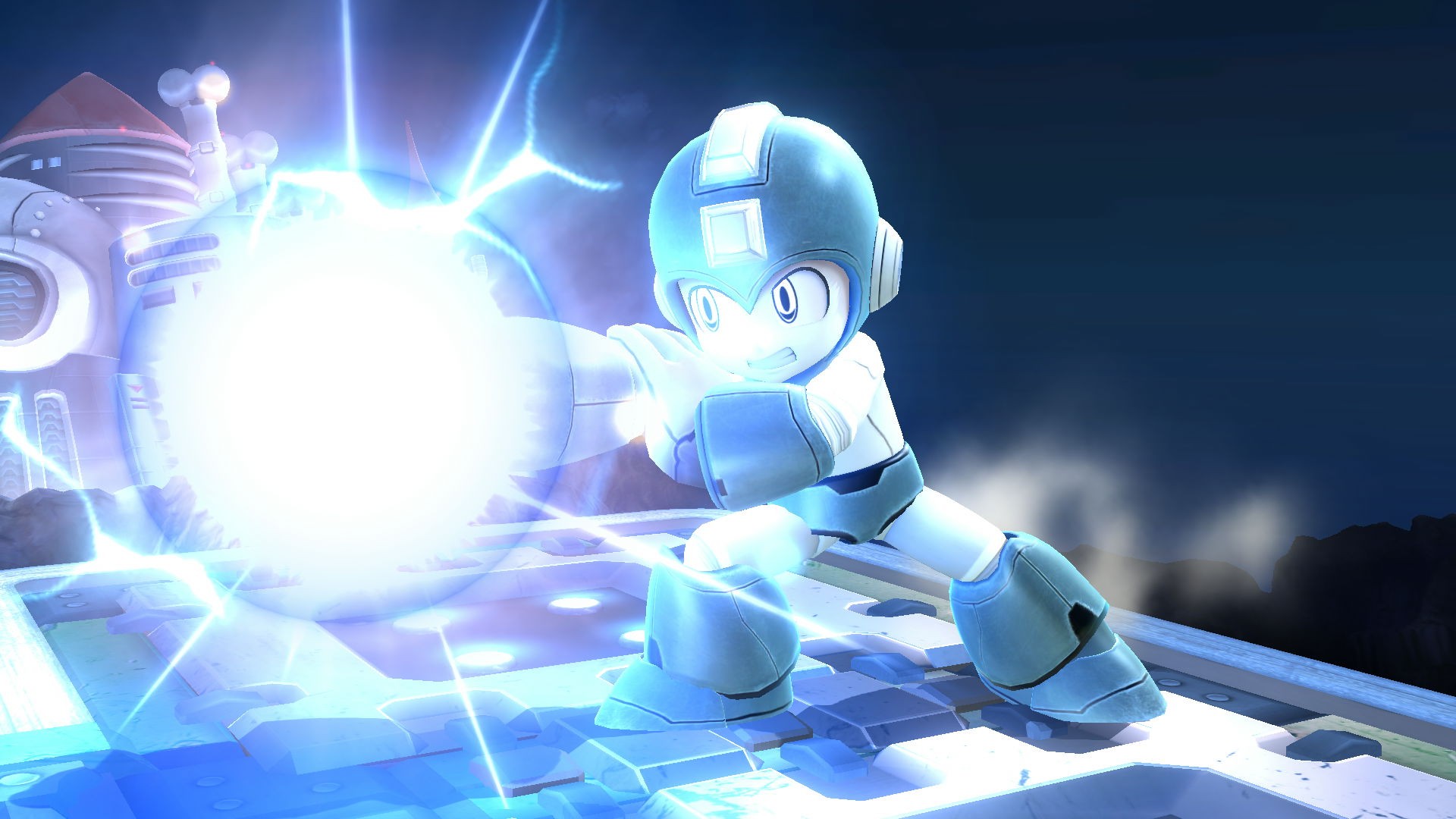 Blue and White Mega Man [Super Smash Bros. (Wii U)] [Mods]