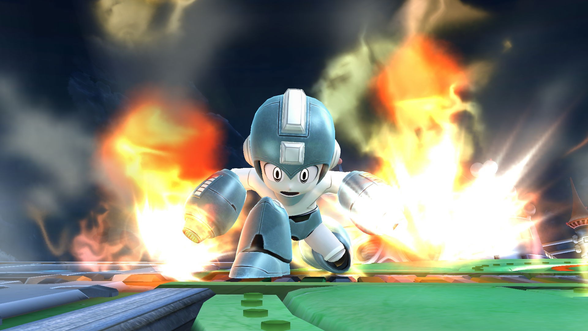 Blue and White Mega Man [Super Smash Bros. (Wii U)] [Mods]