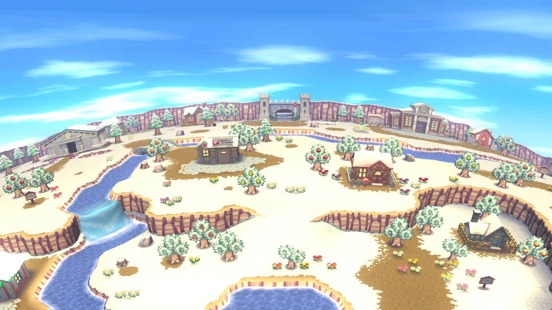 Winter Town and City! [Super Smash Bros. (Wii U)] [Mods]