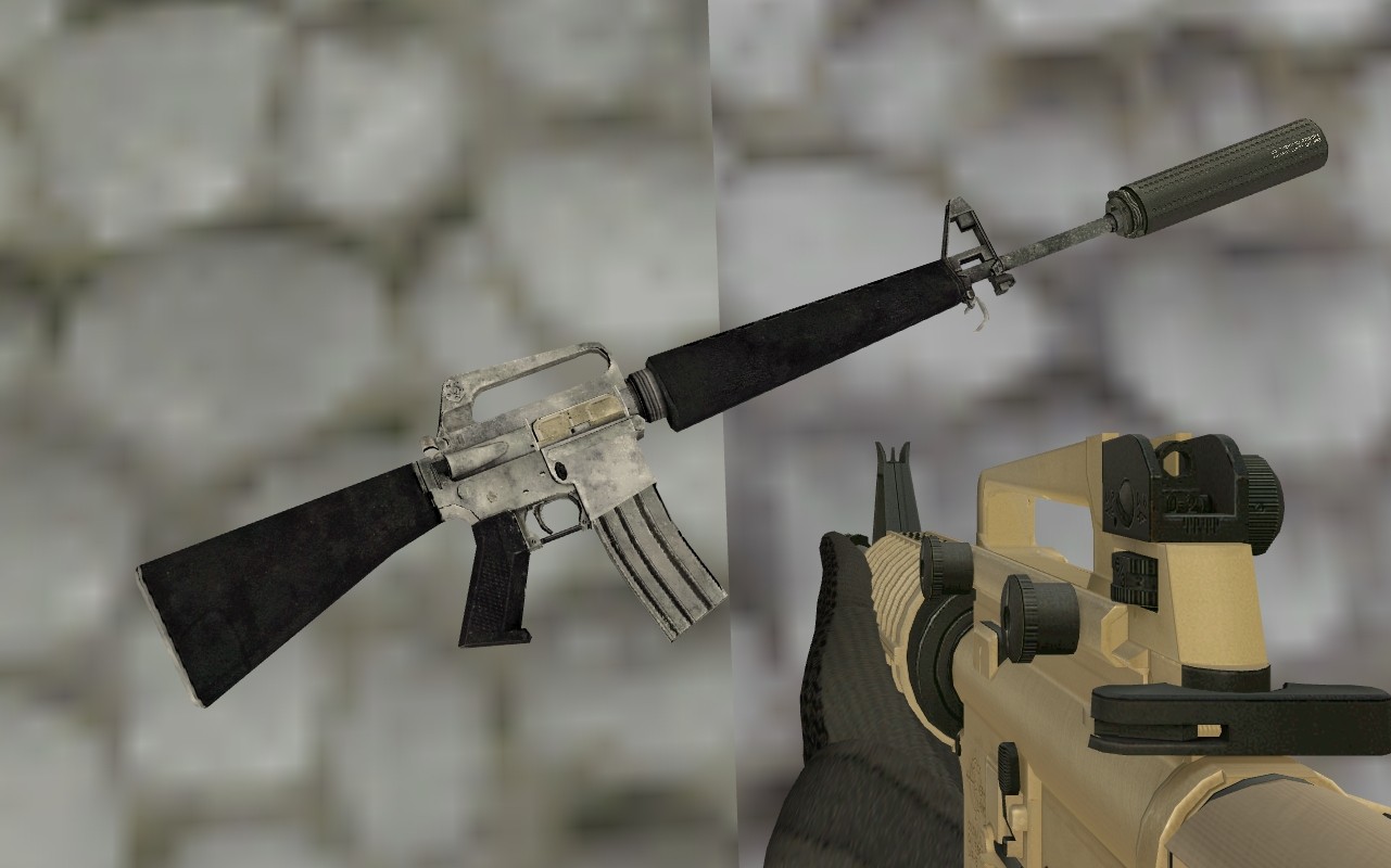 M16A1 on Hypur's animations [Counter-Strike 1.6] [Mods]