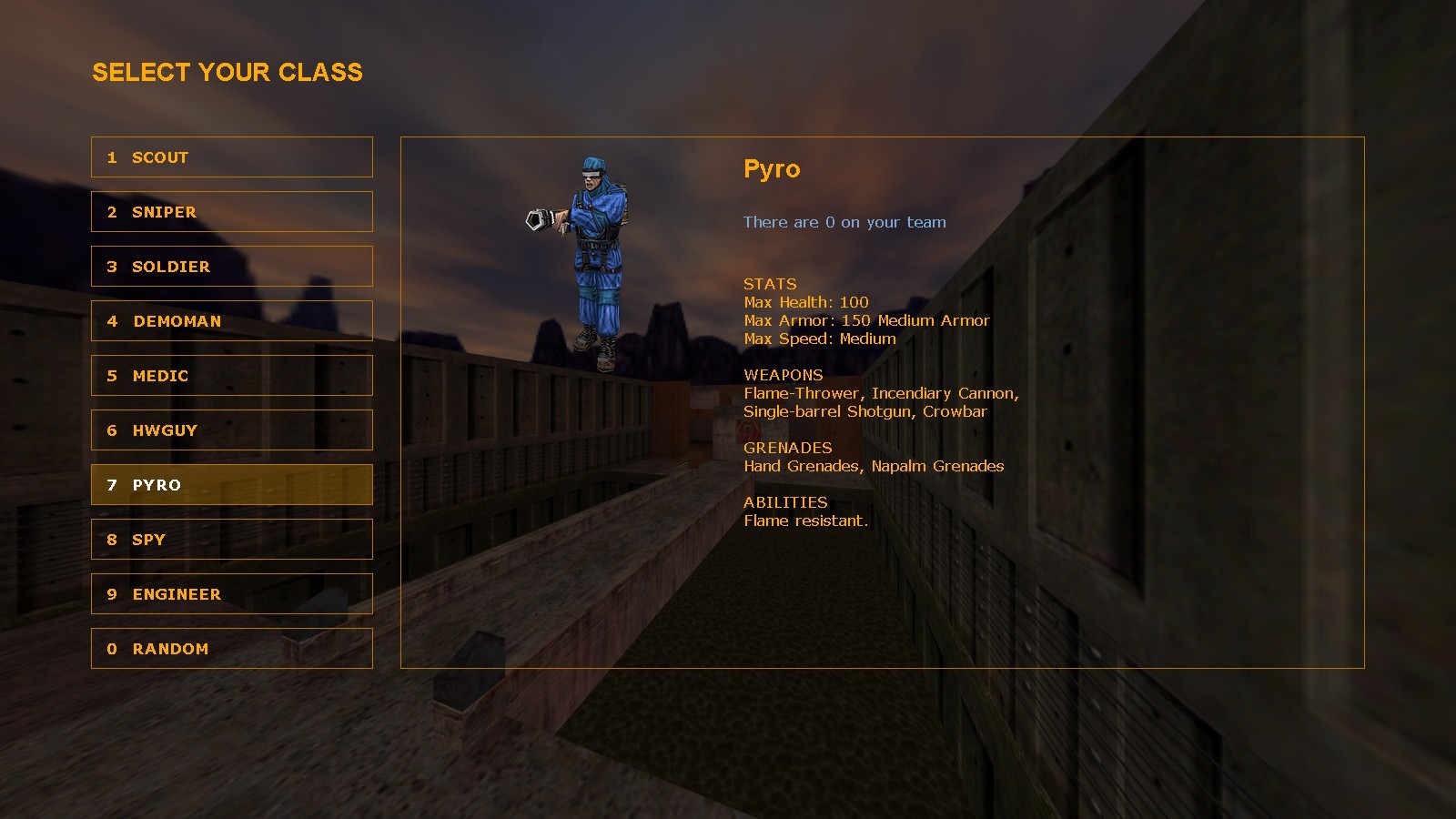 Old VGUI Variant Mod for Team Fortress Classic | TFC Mods