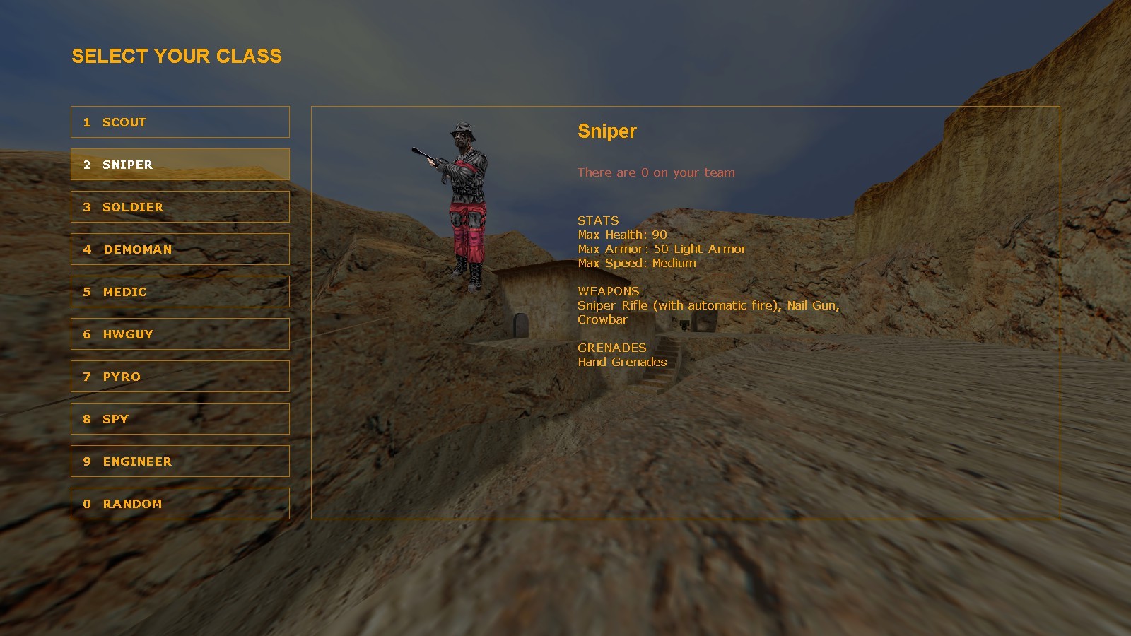 Old VGUI Variant Mod for Team Fortress Classic | TFC Mods