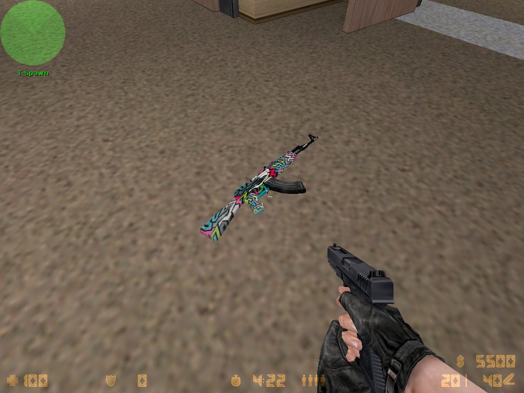 AK-47 Graffiti Mod for Counter-Strike 1.6 | CS1.6 Mods