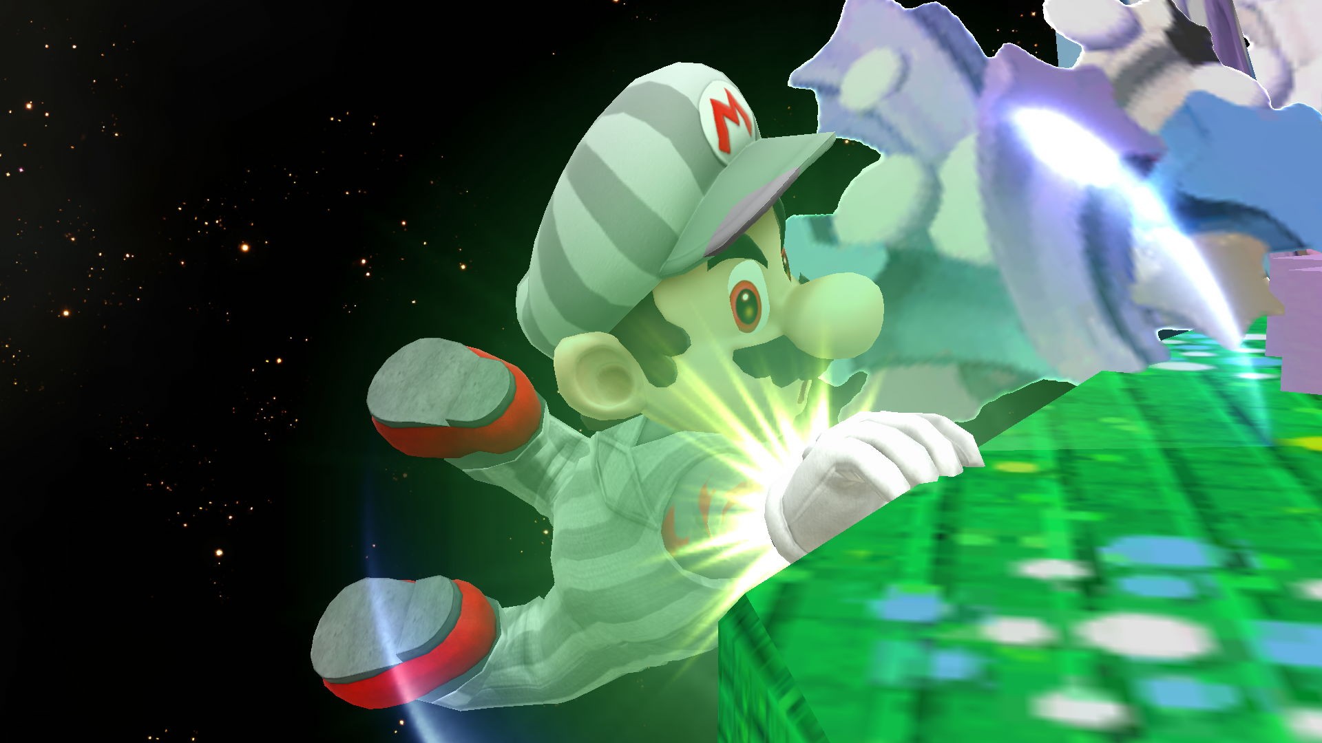 Grey and Red Mario [Super Smash Bros. (Wii U)] [Mods]