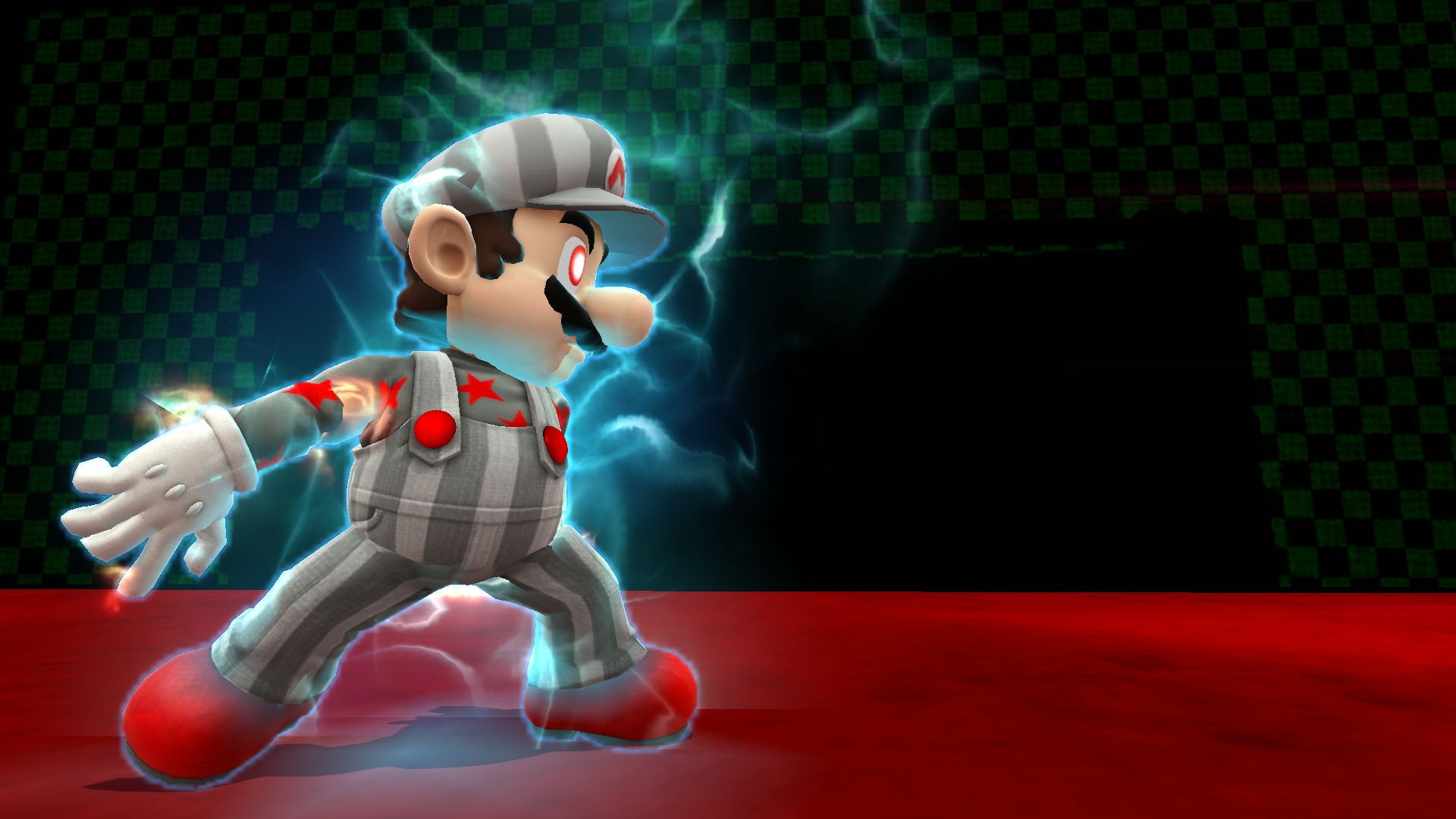 Grey and Red Mario [Super Smash Bros. (Wii U)] [Mods]