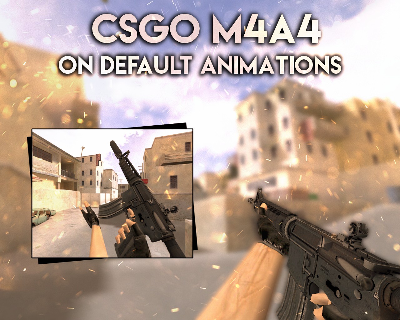 CSGO M4A4 on default anims [Counter-Strike 1.6] [Mods]