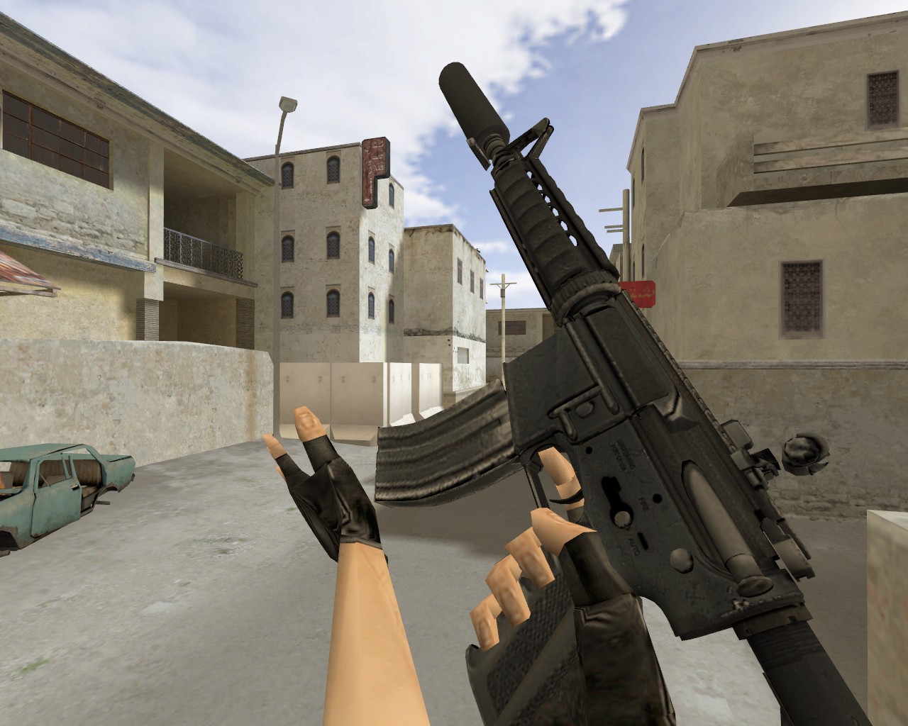 CSGO M4A4 on default anims [Counter-Strike 1.6] [Mods]