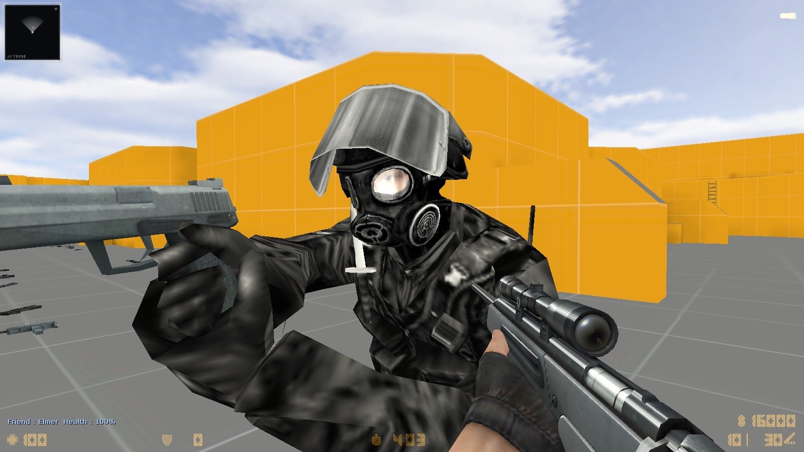 Black GIGN in gasmask [Counter-Strike: Condition Zero] [Mods]