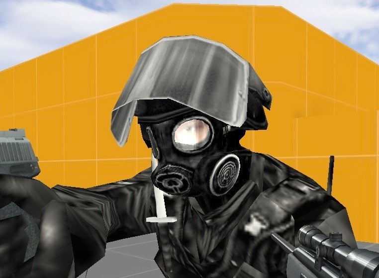 Black GIGN in gasmask [Counter-Strike: Condition Zero] [Mods]