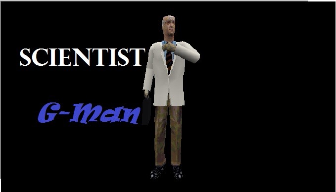 Scientist G-Man Mod for Half-Life | HL Mods