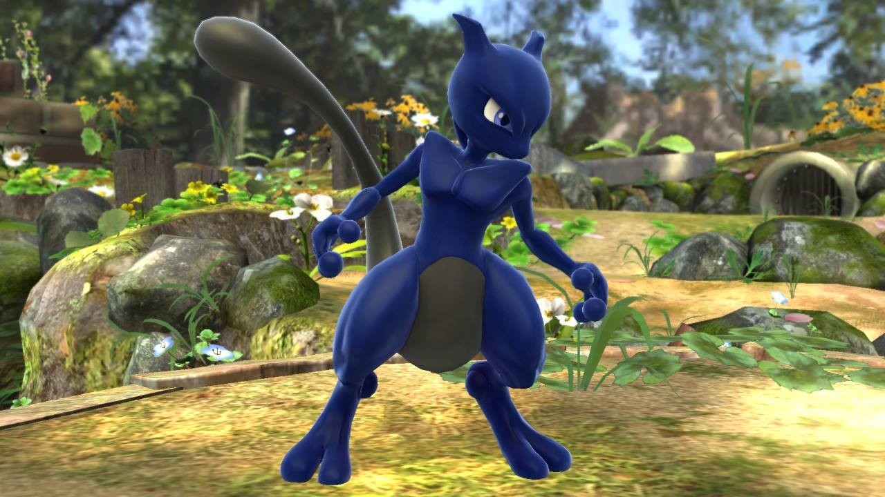 Blue and Black Mewtwo [Super Smash Bros. (Wii U)] [Mods]