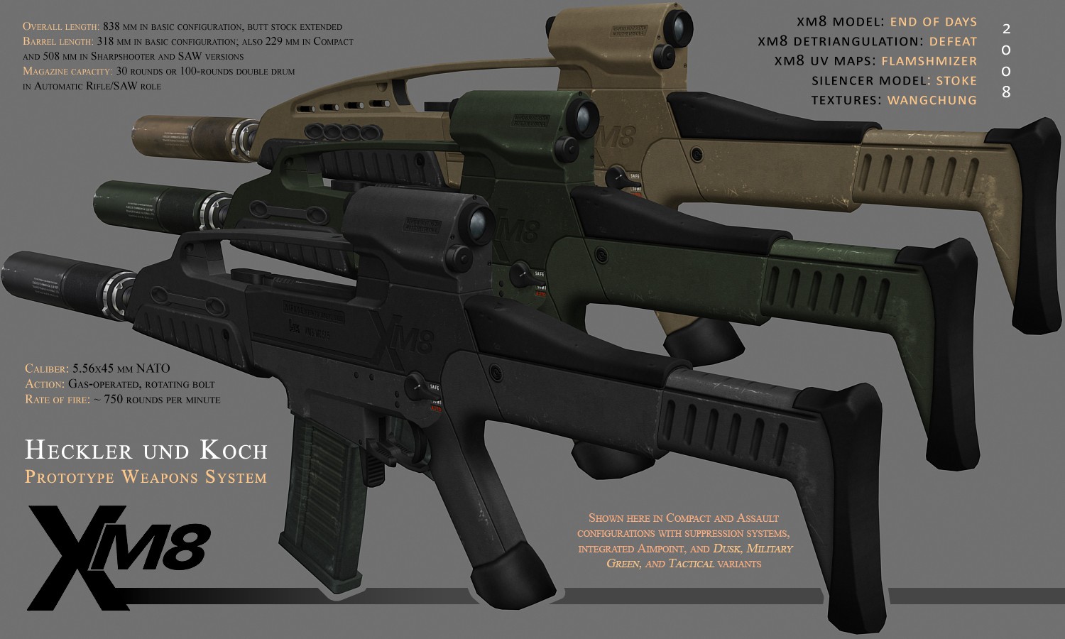 End of Days XM8 On SlaYeR5530 Animations Mod for Counter-Strike 1.6 ...