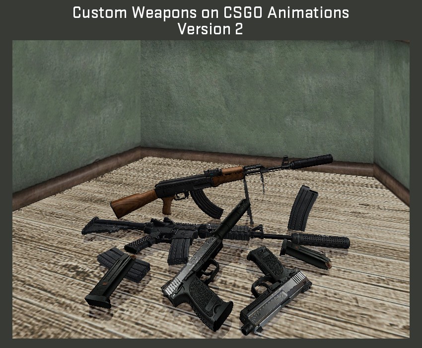 Custom Weapons on CSGO Animations Mod for Counter-Strike 1.6 | CS1.6 Mods