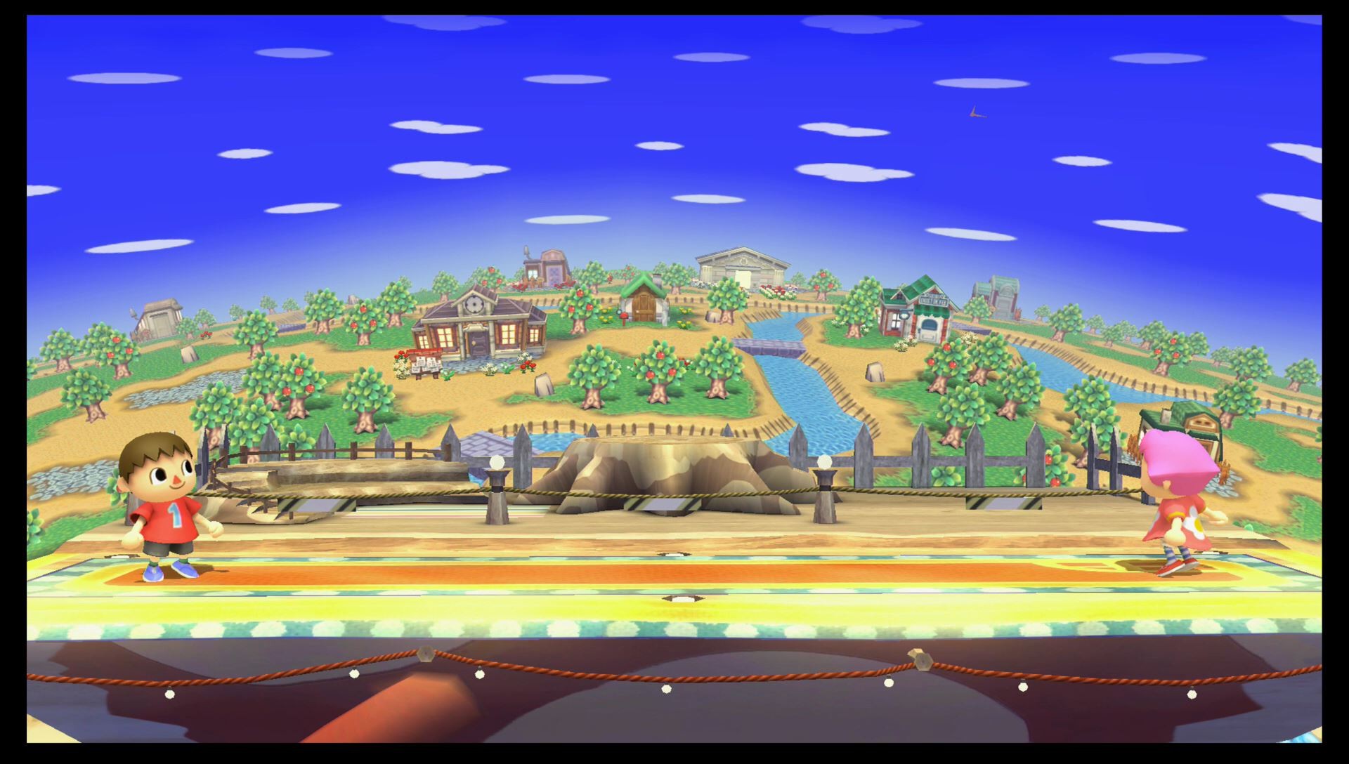 Smashville over Town and City Omega Mod for Super Smash Bros. (Wii U ...
