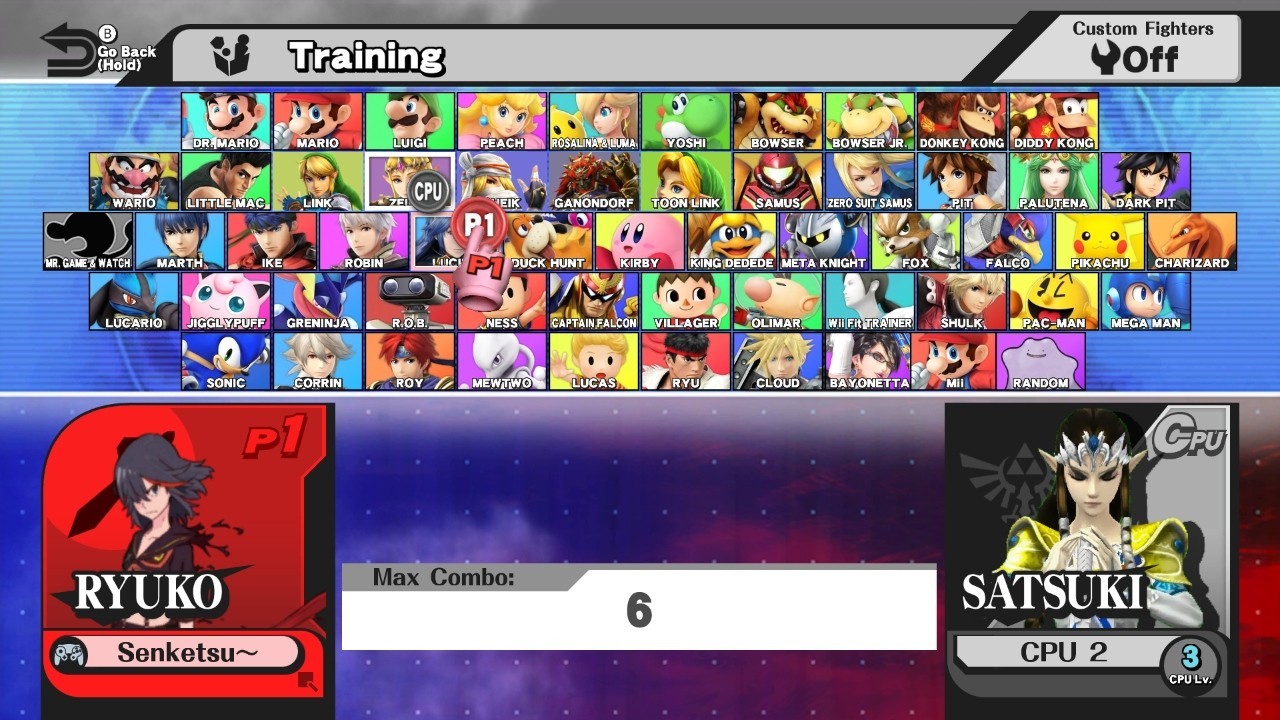 Nameplate: Ryuko, Nui, Satsuki Mod for Super Smash Bros. (Wii U ...