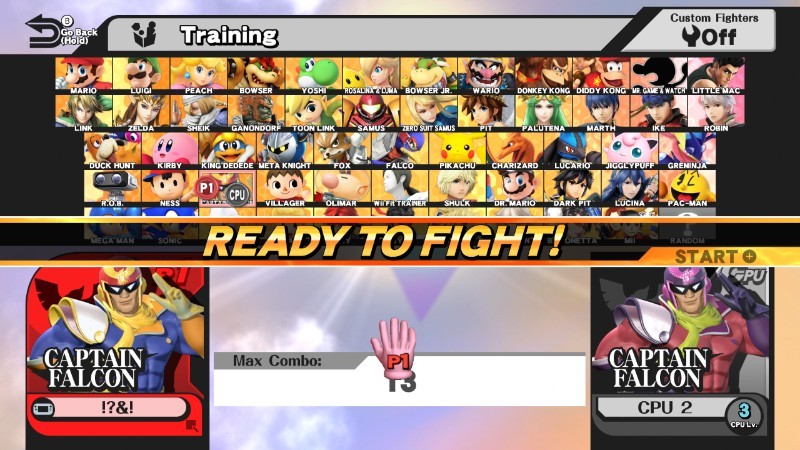 New Captain Falcon UI Mod for Super Smash Bros. (Wii U) | SSB4U Mods