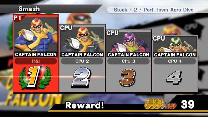 New Captain Falcon UI Mod for Super Smash Bros. (Wii U) | SSB4U Mods