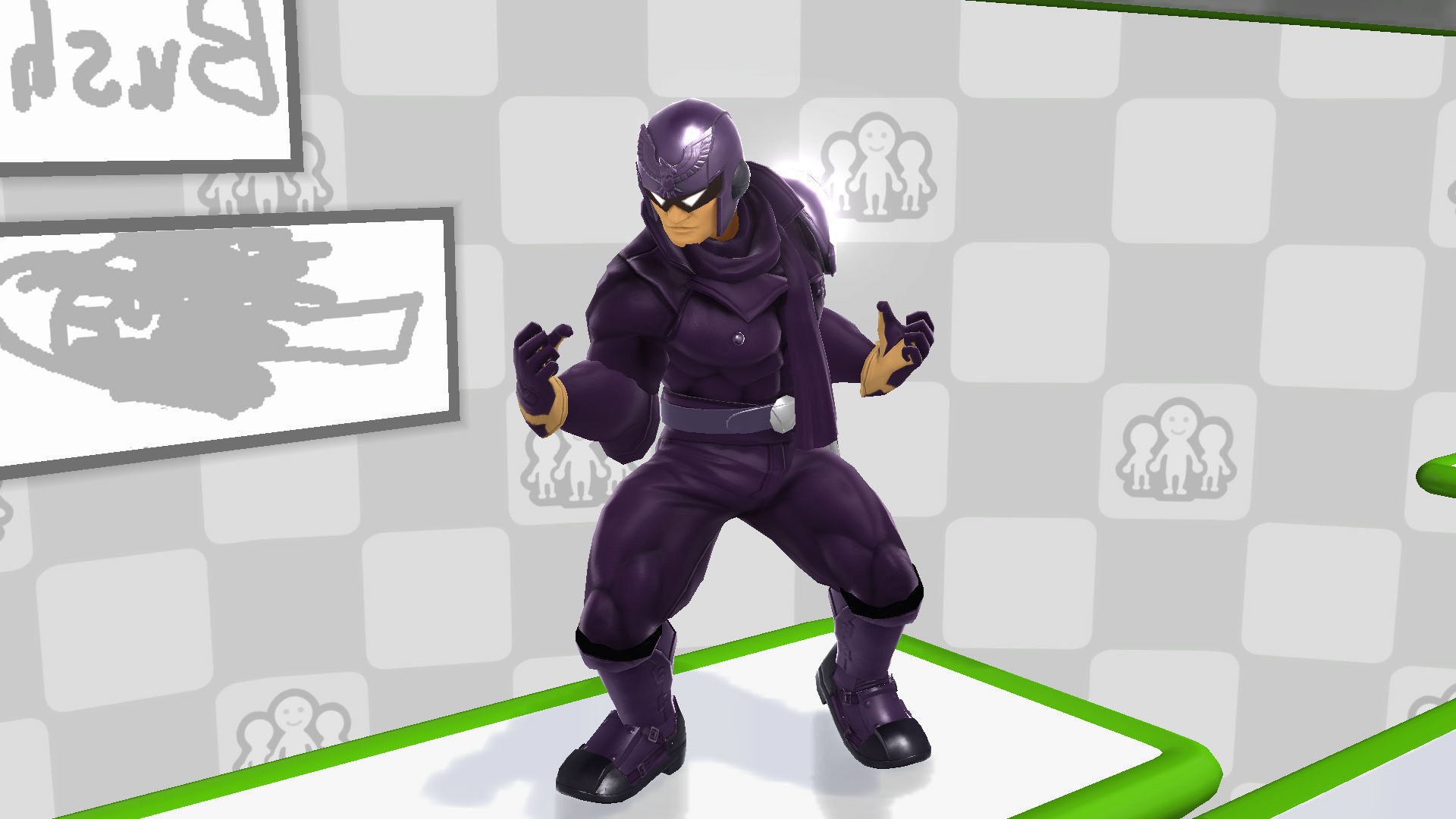 Black Shadow Captain Falcon [Super Smash Bros. (Wii U)] [Mods]